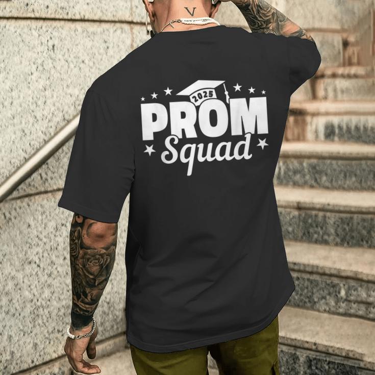 Prom Squad 2025 Graduate Prom Class Of 2025 Men's T-shirt Back Print ...