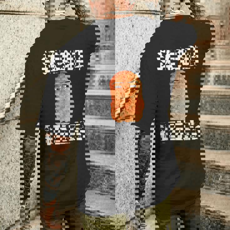 Skibidi Rizzler Brainrot Rizz Meme Men's T-shirt Back Print - Monsterry