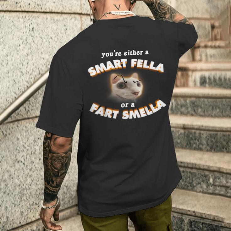 You're A Smart Fella Or A Fart Smella Meme Cat Brainrot Men's T-shirt ...