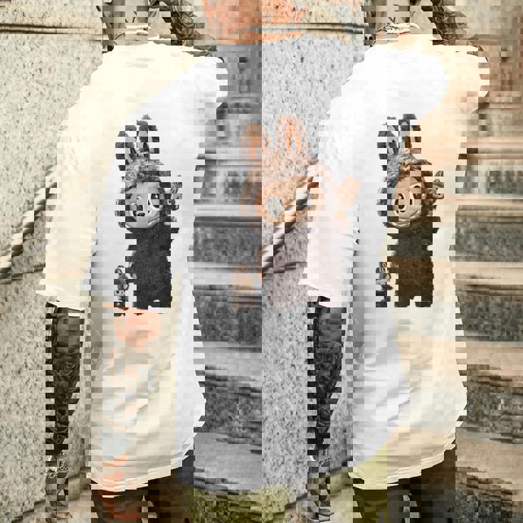 Labubu Cute Labubu The Monsters Brown Mem Costume Men's T-shirt Back ...