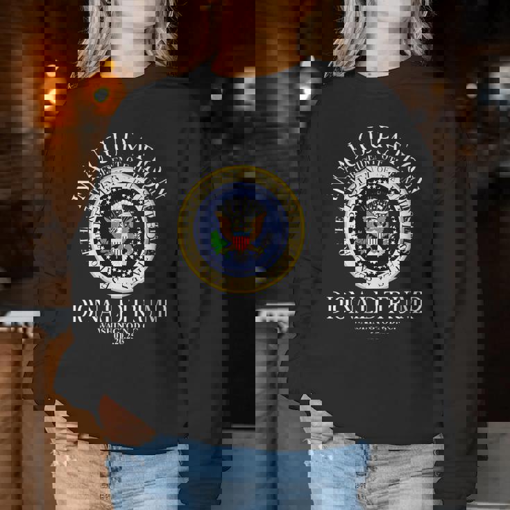 Seal 47Th President Inauguration Day Donald Trump 2025 Women Sweatshirt ...