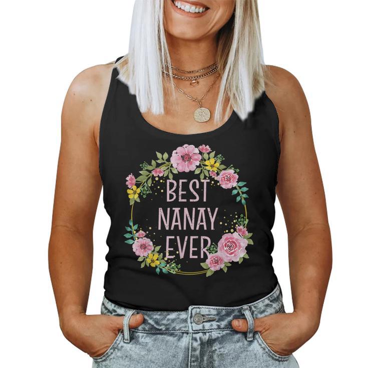 Floral Best Nanay Ever Filipino Mom Women Tank Top | Mazezy