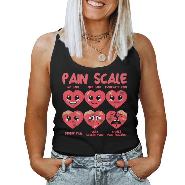 Pain Scale Heart Candy Trauma Nurse Triage Valentine's Day Women Tank ...