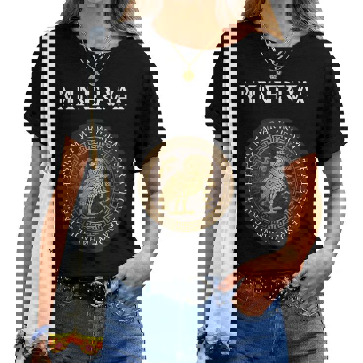 Minerva Símbolo De La Antigua Diosa Romana Camiseta de mujer - Regaloses