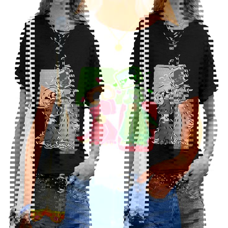 Vee And Shelly From Dandy's World For Boys And Girls 2025 Women T-shirt | Mazezy