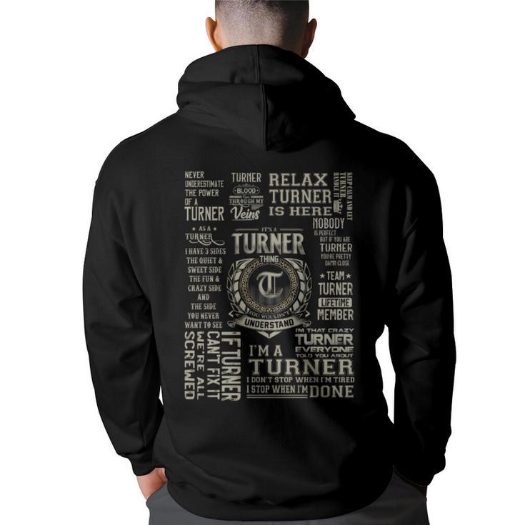 It's A Turner Thing Turner Name Hoodie Back Print | Mazezy AU