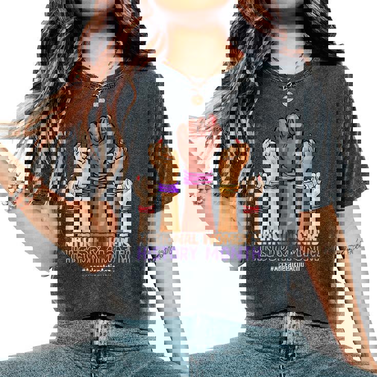 March Is Women's History Month Accelerate Action 2025 Women Women T-shirt | Mazezy