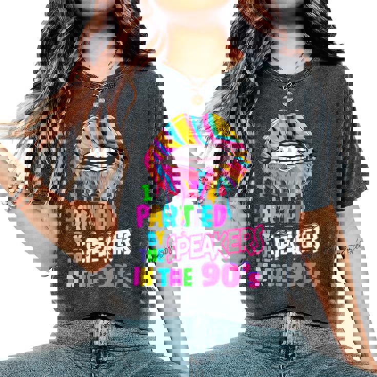 90s Fancy Dress Rave Idea For Women & Festival Costume Women's Oversized Comfort Colors T-Shirt ...