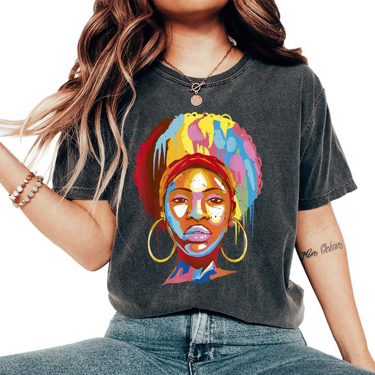 Girls Queen Natural Hair Afro Melanin African American Women's ...