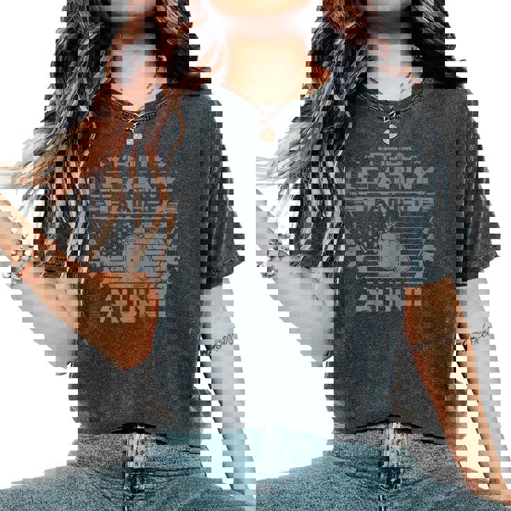 Proud US Army Ranger Aunt Flag American USA Military Veteran Women's ...