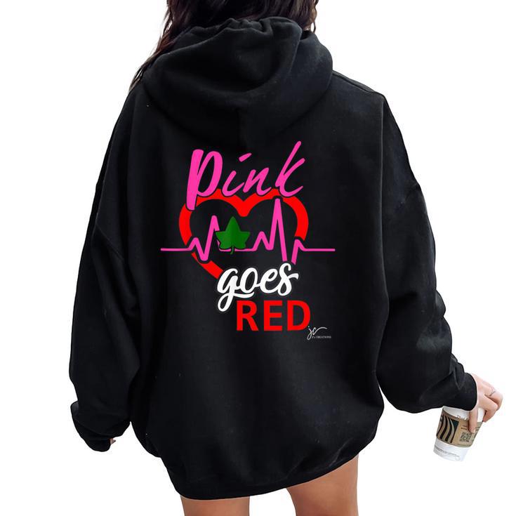 AKA Pink Goes Red For Heart Health Pretty Girl In Red Heart Women ...