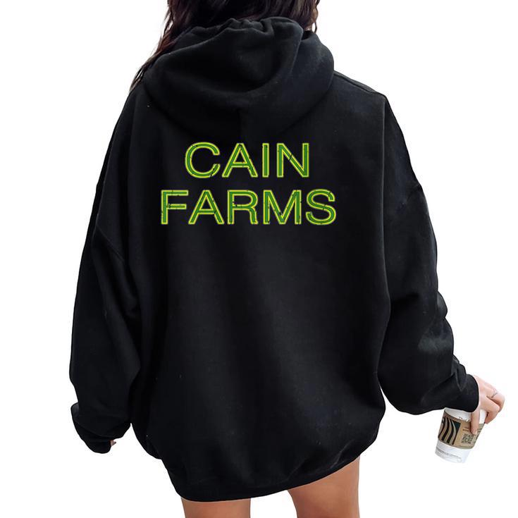 CAIN Farms Squad Family Reunion Last Name Team Women Oversized Hoodie ...