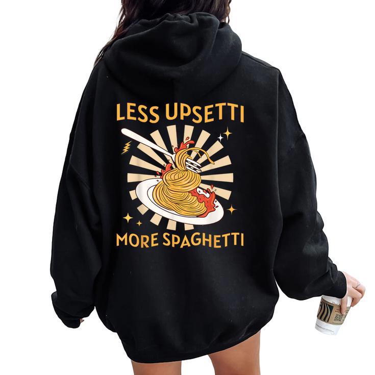 Less Upsetti More Spaghetti Italian Food Pasta Girls Boys Women ...