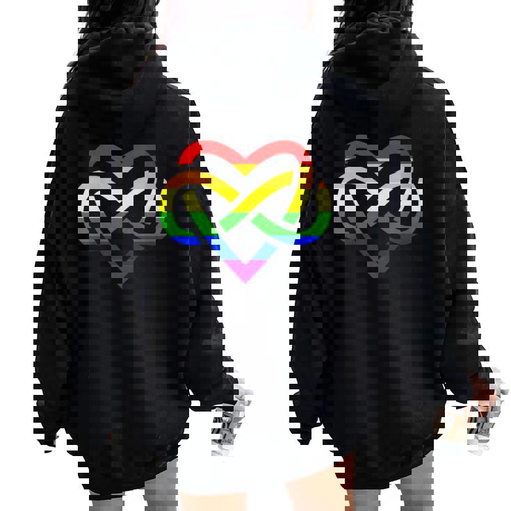 Polyamory Infinity Heart Symbol Gay Pride Flag LGBTQ Women Oversized ...