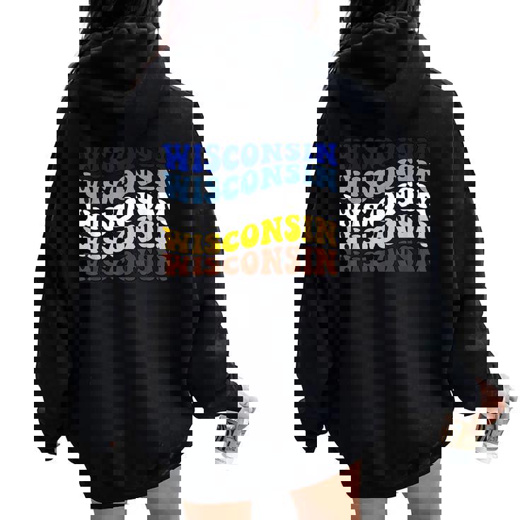 Retro Groovy Wisconsin State Home Girl I Love Wisconsin Flag Women ...
