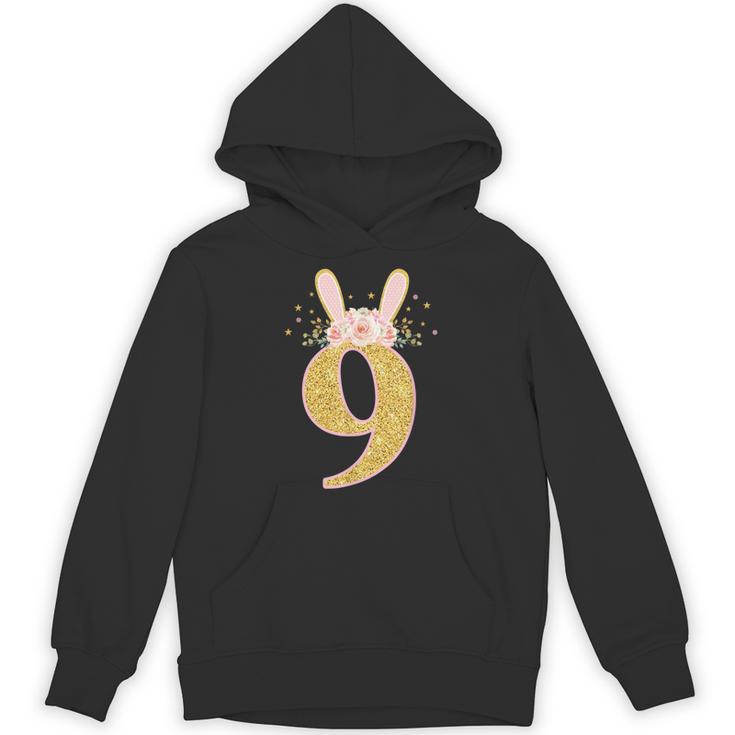 9th Birthday Rabbit Nine Year Old Sweet Baby Bunny Ears Unisex Hoodie ...