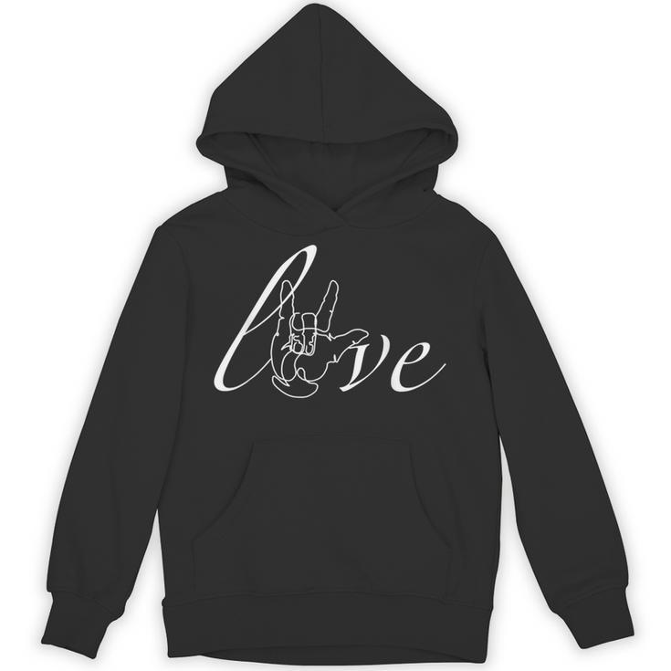 ASL American Sign Language Love Unisex Hoodie - Monsterry