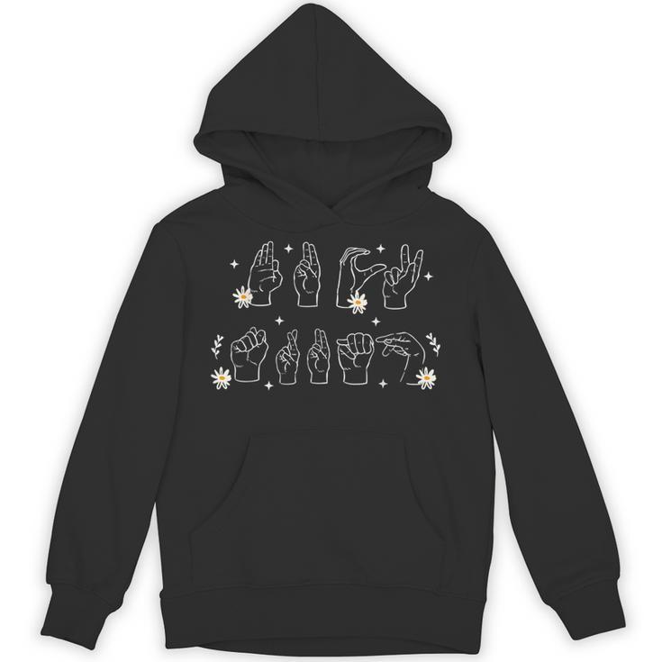 Asl Anti Trump Hand Sign And Gesture Feminist Hoodie - Thegiftio