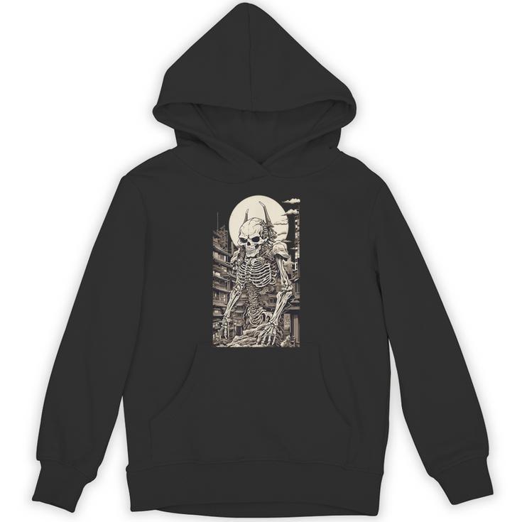 Giant Yokai Skeleton Aesthetic Edo Japan Ukiyo-E Art Unisex Hoodie ...