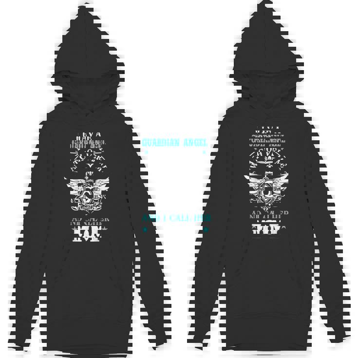 My Mom Is My Mom Guardian Angel Grief Remembrance Unisex Hoodie - Monsterry
