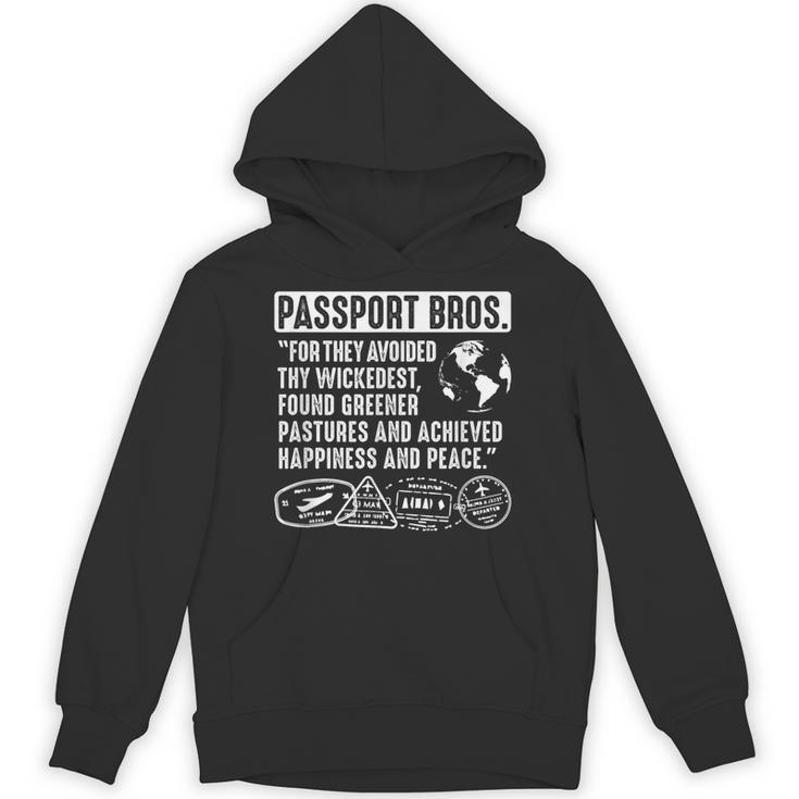 Passport Bros Passport Brothers Meme Unisex Hoodie - Monsterry