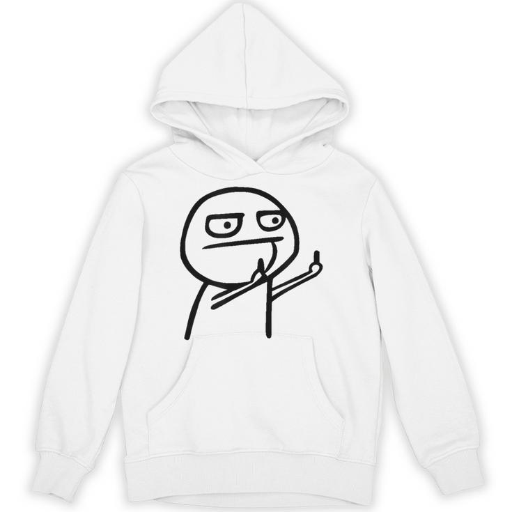 Bad Stick Figure Shows Middle Finger Man T-Shirt Unisex Hoodie - Monsterry