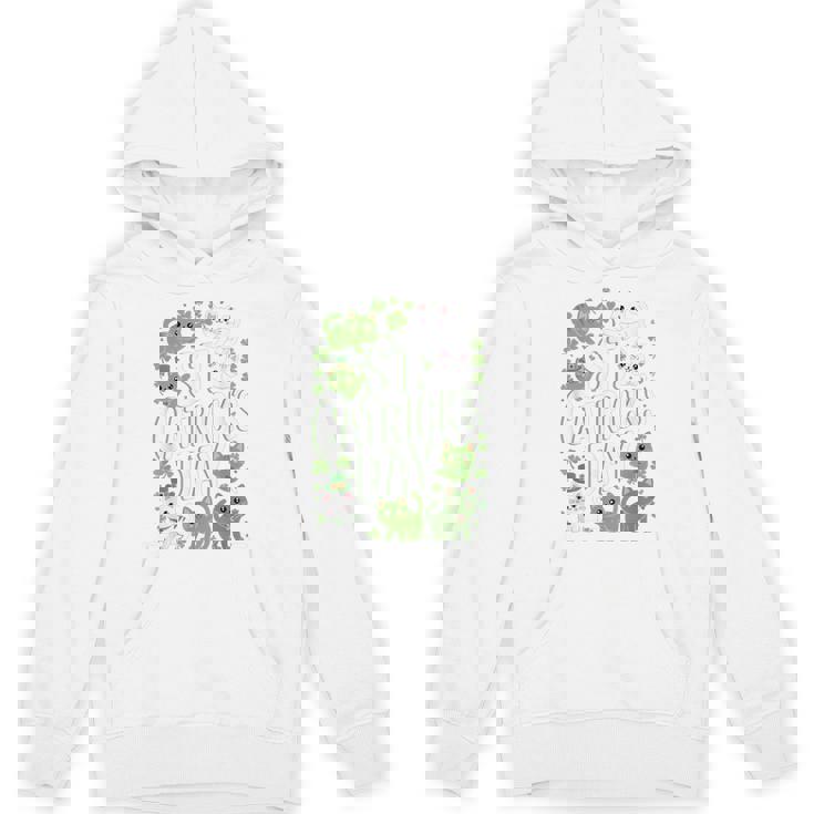 St Catricks Day Lucky Cats Saint Paddy Day Cat Lovers Unisex Hoodie - Monsterry