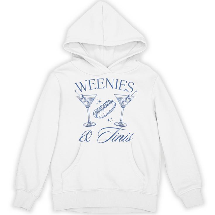 Weenies And Tinis Hot Dogs With Martini Cocktail Party Hoodie - Monsterry