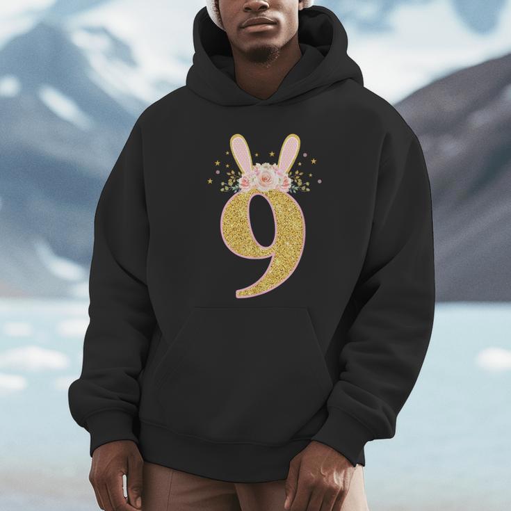 9th Birthday Rabbit Nine Year Old Sweet Baby Bunny Ears Unisex Hoodie ...
