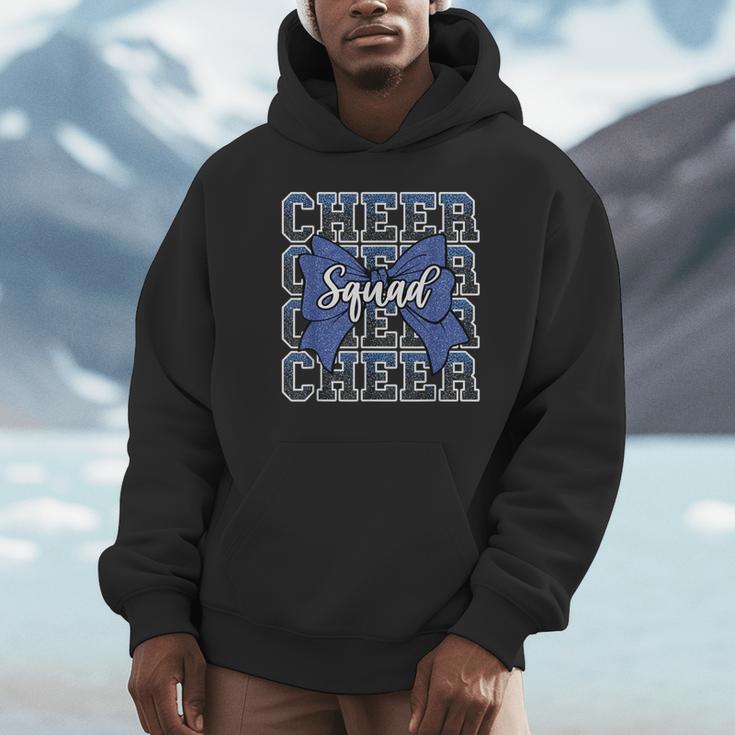 Blue Cheer Squad Sport Cheerleader Cheerleading Team Hoodie - Monsterry