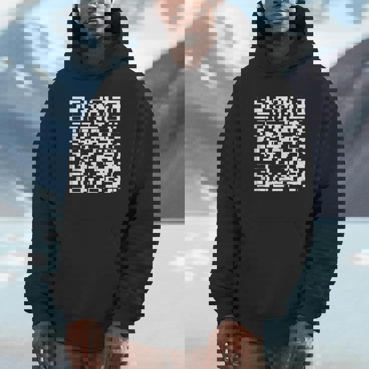 Qr Trump Dancing Code Humor Hoodie - Monsterry