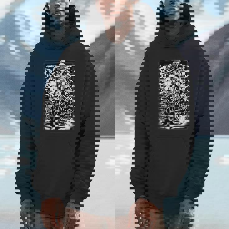 Mexican Gangster Cool Cholo Chicano Skeleton Con Safos Hoodie - Monsterry