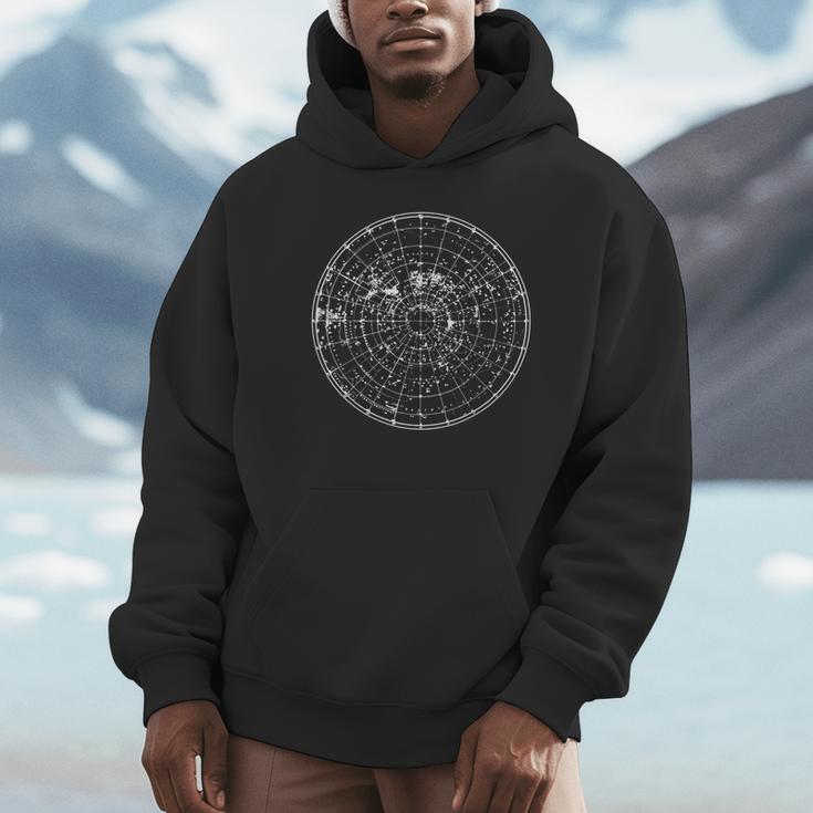 Vintage Diagram Star Chart Map Night Sky Blueprint Space Unisex Hoodie ...