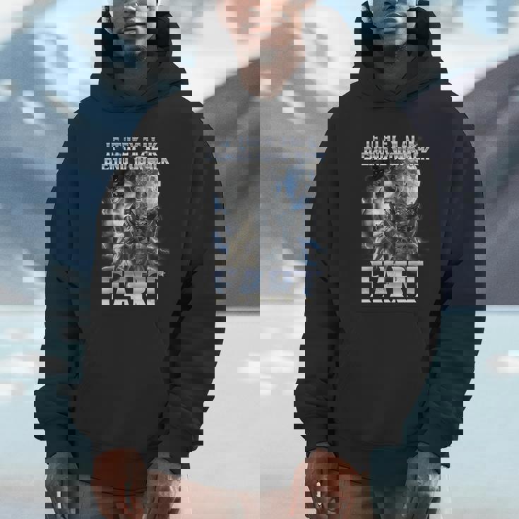 If They Talk Behind Your Back Fart Alpha Wolf Meme Sigma Hoodie - Monsterry