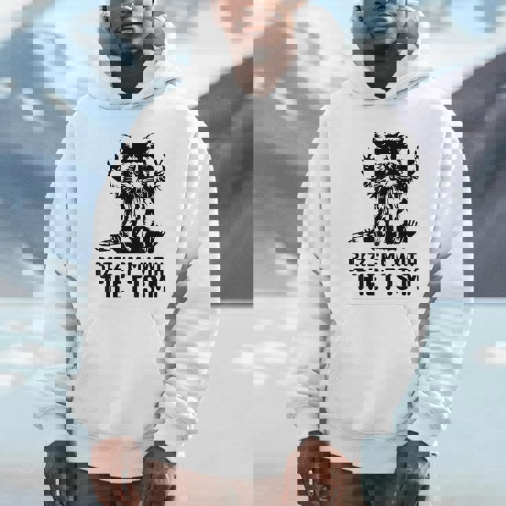 Rizz Em With The Tism Rizzler Joke Meme Rizzling Raccoon Pun Hoodie ...