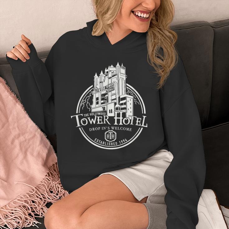 Hollywood Tower Hotel Theme Park Ride Drop In's Welcome Hoodie - Monsterry