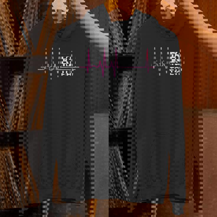 EKG Tech Electrocardiogram ECG Technician Monitor Tech Unisex Hoodie - Monsterry