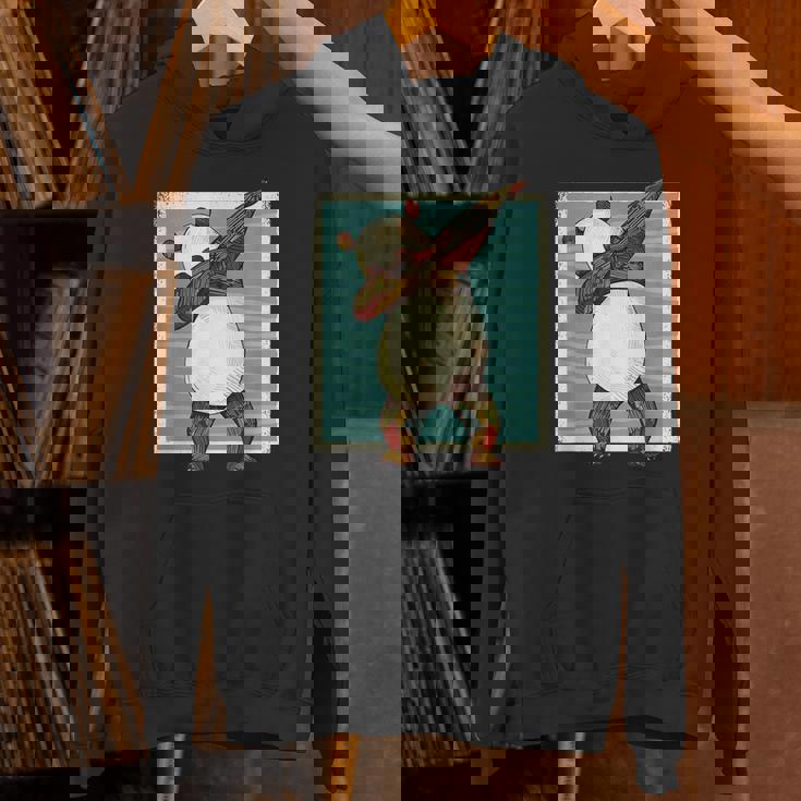 Panda Bear Doing a Dab Dance Move In Pencil Drawing Style Unisex Hoodie ...