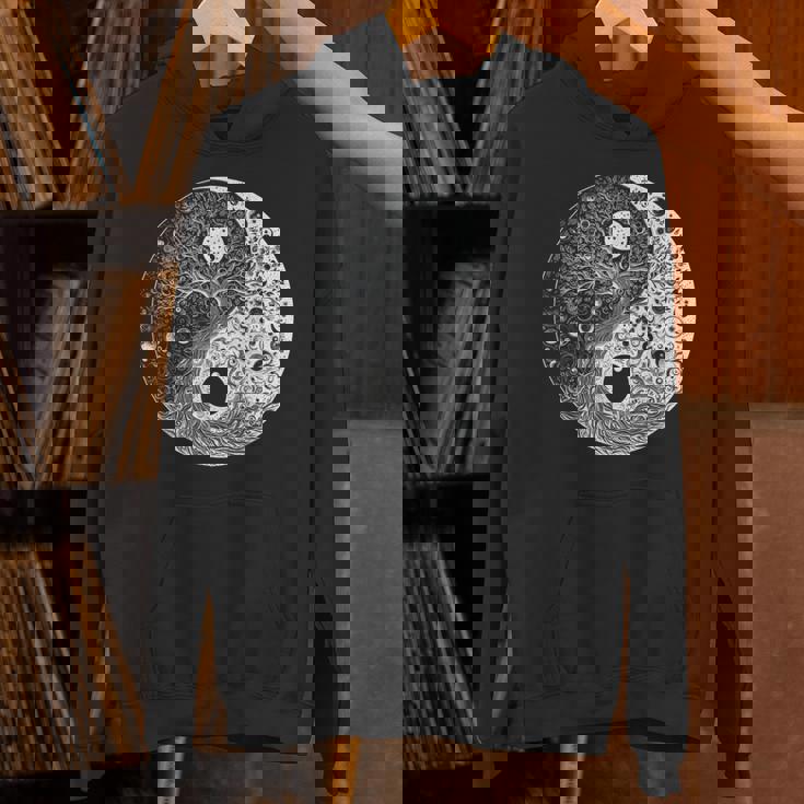 Tree Of Life Yin Yang Taoist Symbol Spiritual Meditation Unisex Hoodie ...