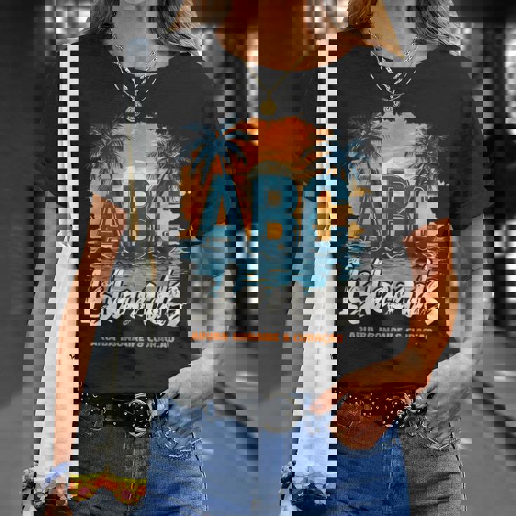 ABC Islands Aruba Bonaire Curacao Cruise Vacay Caribbean T-Shirt ...