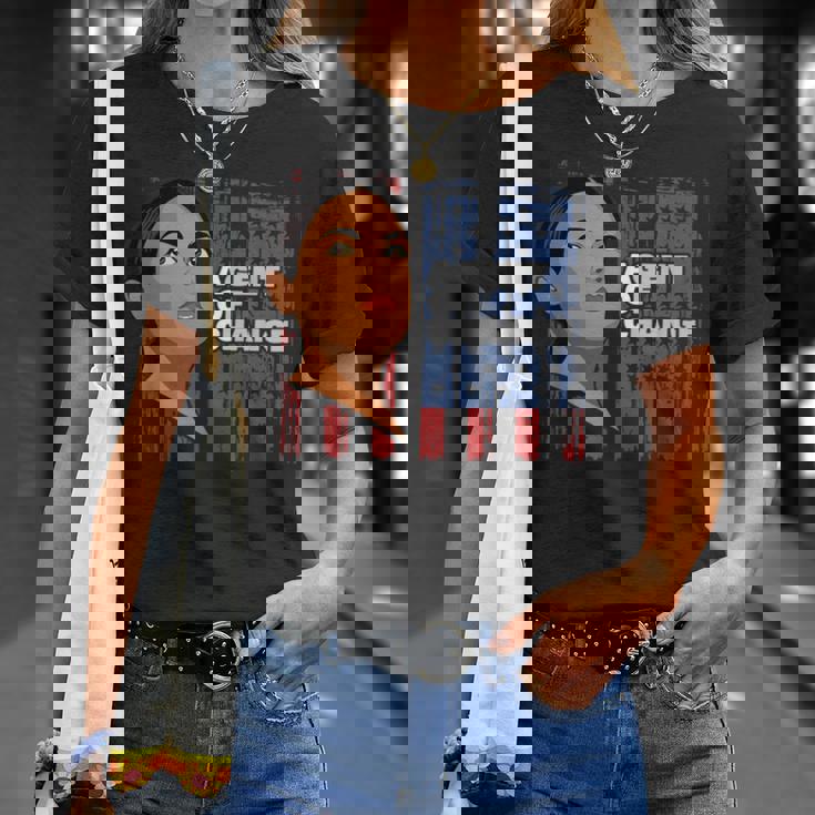 Alexandria Ocasio-Cortez AOC Agent Of Change Feminist 2022 T-Shirt ...