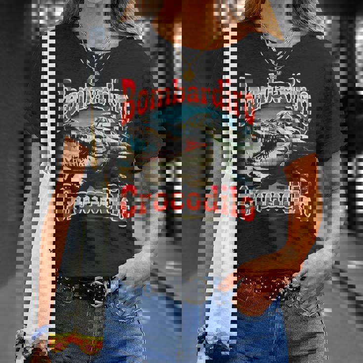 Bombardiro Bombardino Crocodilo Italian Brainrot Meme T-Shirt | Mazezy UK