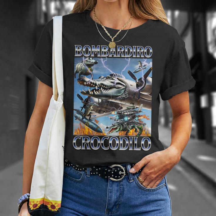 Bombardiro Crocodilo Italian Brainrot Meme T-Shirt - Monsterry