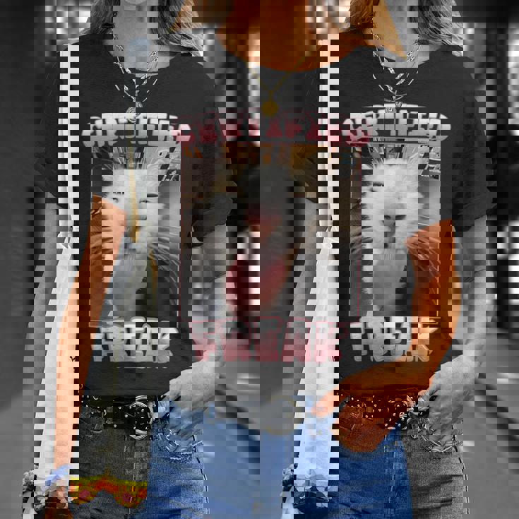 Certified Freak Cat Meme Cat Lover T-Shirt - Monsterry