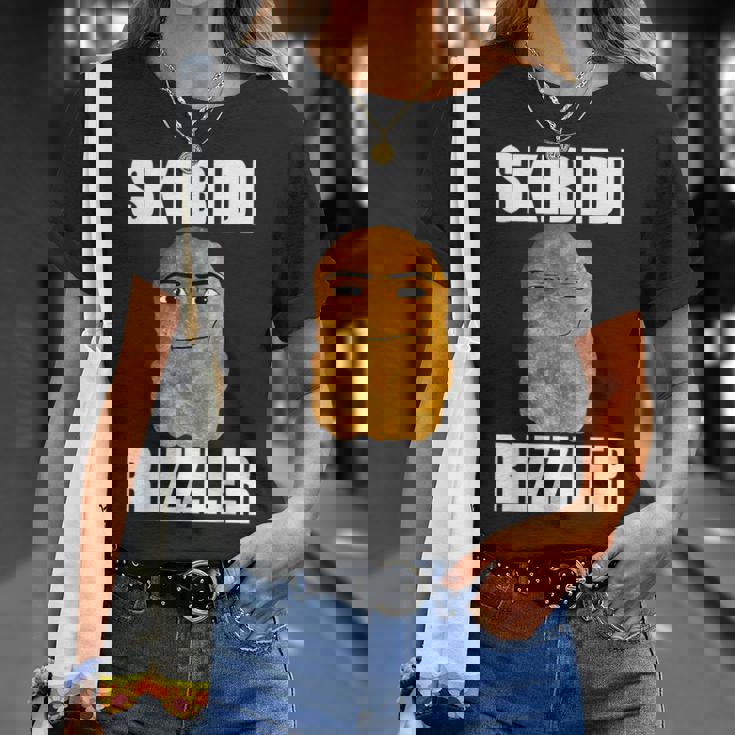 Chicken Nugget Skibidi Toilet Rizzler Internet Meme T-Shirt - Monsterry