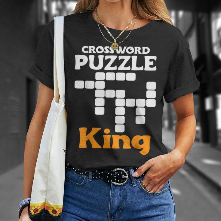 Crossword Puzzle King Design Puzzles Crossword T-Shirt - Monsterry