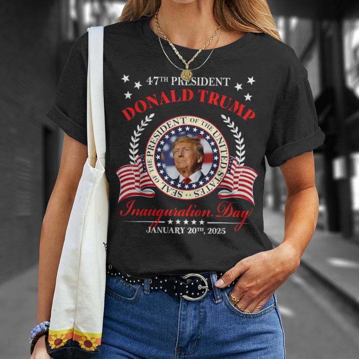 Donald Trump Inauguration Day 2025 Usa 47Th President 45 47 T-Shirt ...