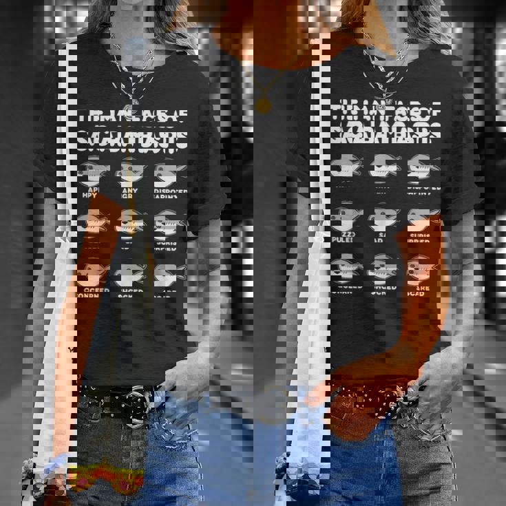 The Many Faces Of Sacabambaspis Fish Meme T-Shirt - Monsterry AU