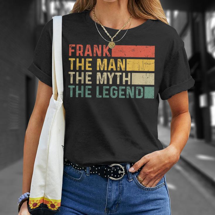 Frank The Man The Myth The Legend Vintage For Frank T-Shirt | Mazezy