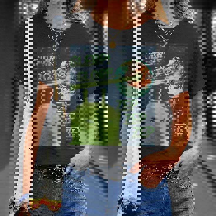 Glerp Glorp Alien Cat Meme Brainrot Costume T-Shirt - Seseable